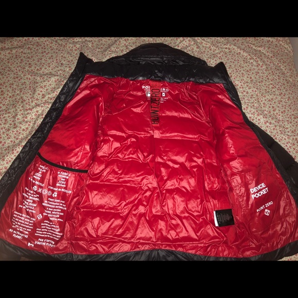 Point Zero | Jackets & Coats | Point Zero Geometric Puffer Jacket ...